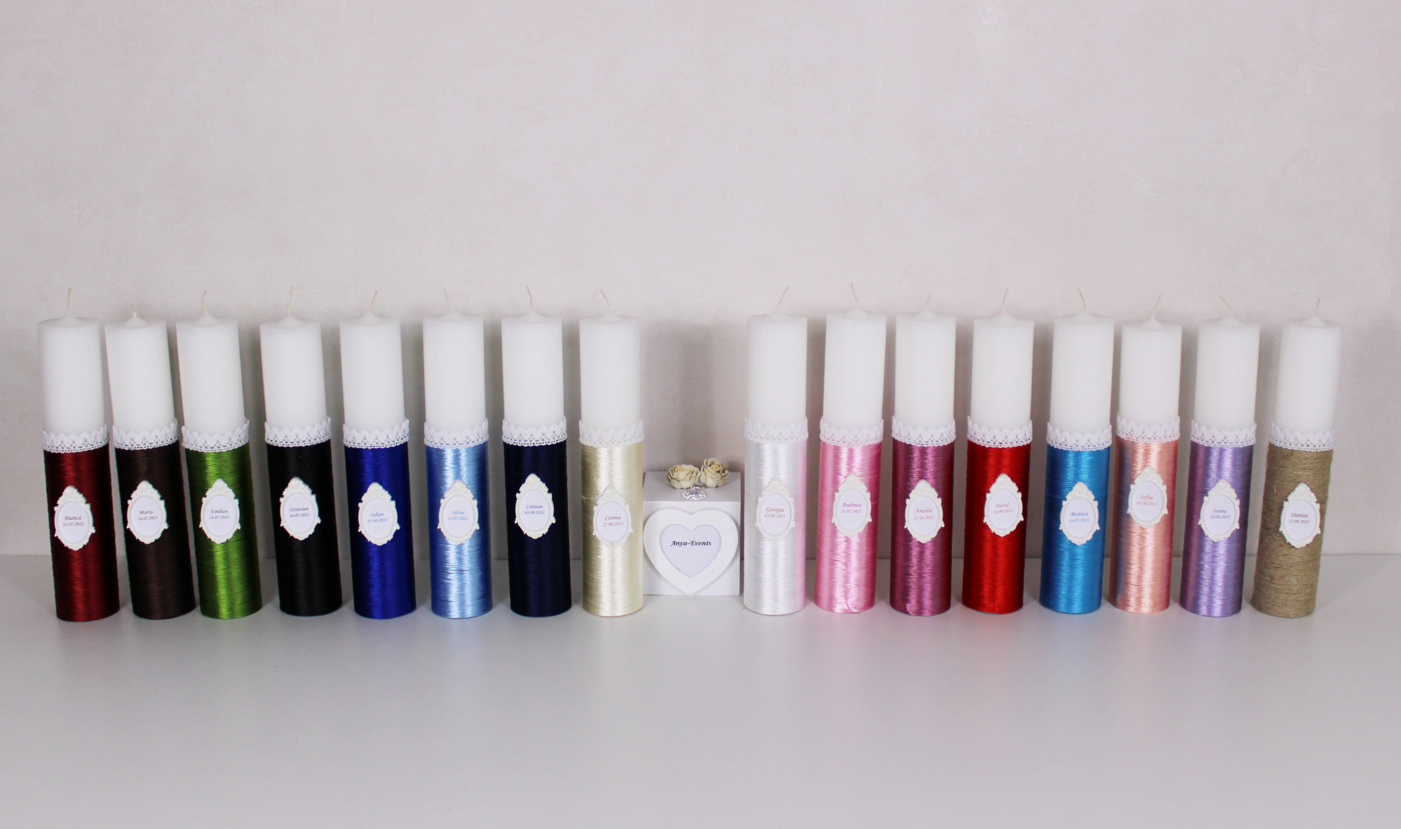 Baptism candles - Model 043 – Anya Events